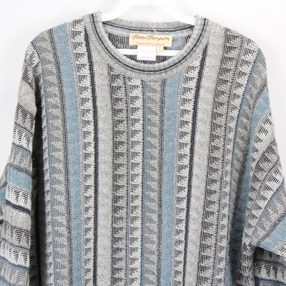 Norm Thompson | Sweaters | Vintage Norm Thompson Mens Large Abstract ...